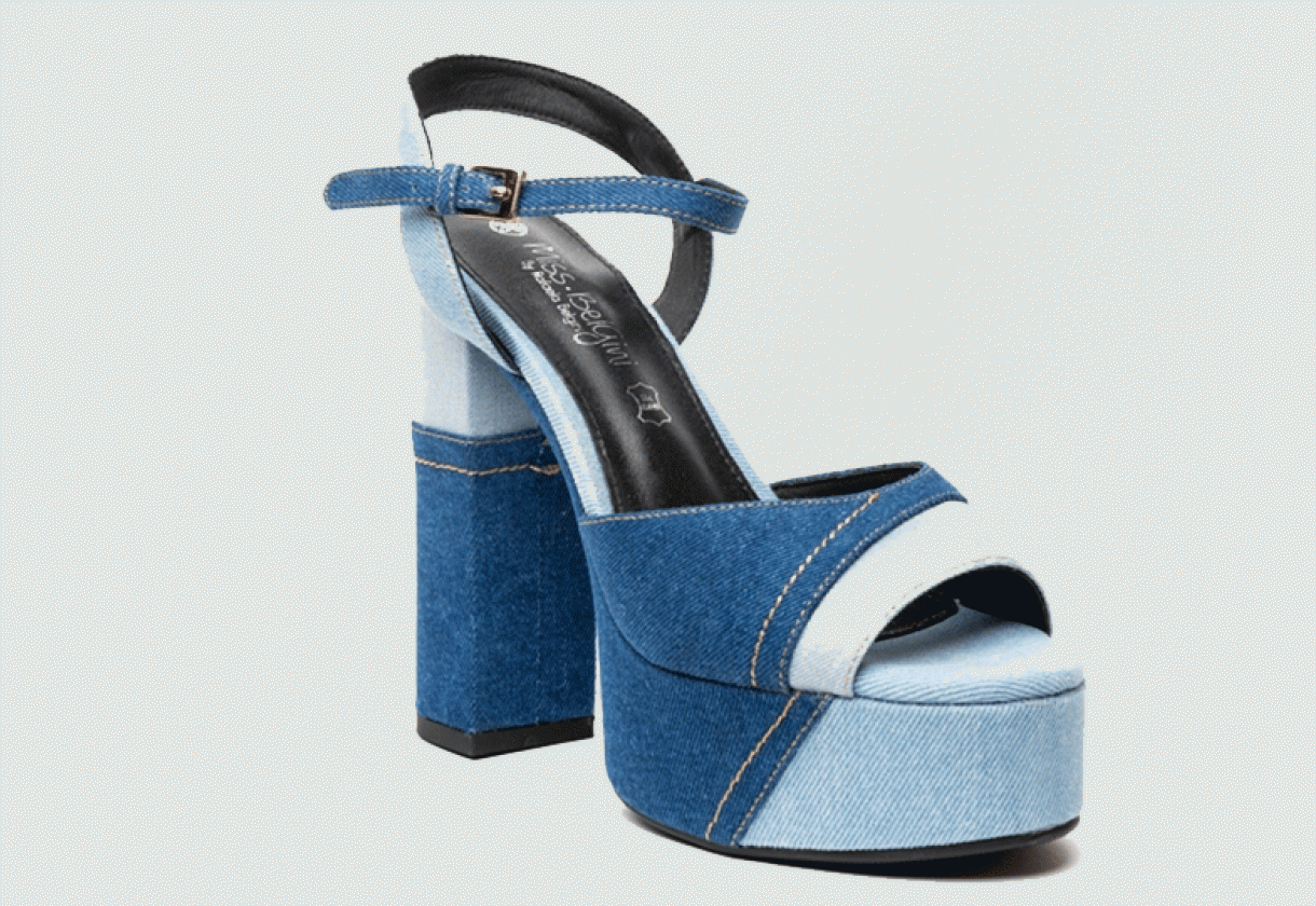 Denim πλατφόρμες από ShoeBox, must
